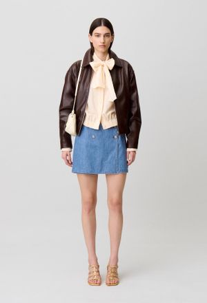 Claudie Pierlot Chemise popeline col lavalli&egrave;re