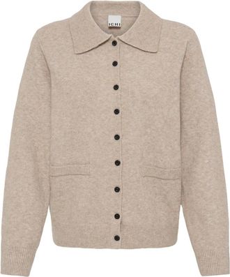 Ichi Ichi - Cardigan - Femme - Pulls - Beige - Taille: 46 FR