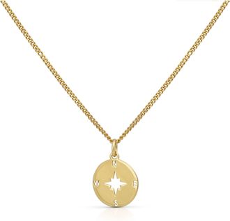 Orolino Halskette Gold 375 mit Kompass-Motiv 42/45cm lang