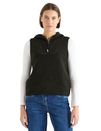 Cecil Teddy Troyer Weste raw khaki XS