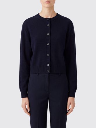 R&oacute;he Cardigan &agrave; col ras du cou en pure laine m&eacute;rinos avec finitions c&ocirc;tel&eacute;es