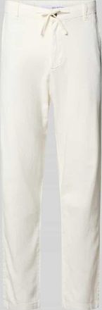 Selected Slim Fit Hose aus Baumwoll-Leinen-Mix Modell BRODY