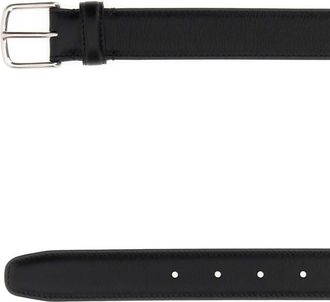 The Row Mens Classic Belt Blackans Cinture