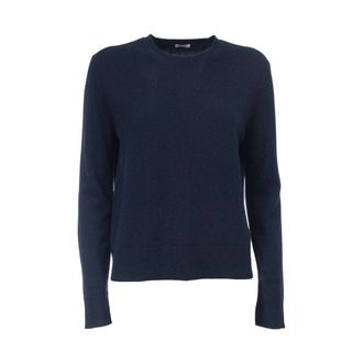 Aspesi Reiner Kaschmir Rippstrickpullover - - Knitwear - Damen - Blau - XL
