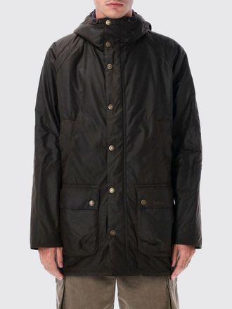 Barbour Parka Bedale en coton cir&eacute; &agrave; capuche avec poches plaqu&eacute;es