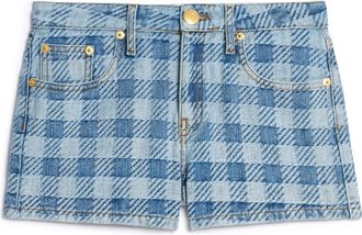 Ami Short Denim Coton Bleu Javel