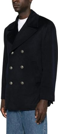 Brunello Cucinelli Homme, Vestes, Bleu, Taille: M Caban