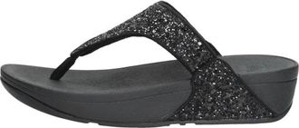 FitFlop Femme, Chaussures, Noir, Taille: 42 EU Lulu Glitter Flip Flop