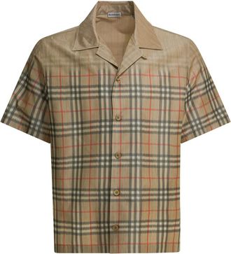 Burberry Homme, Chemises, Beige, Taille: S Mens Chemises Clothing Ss26