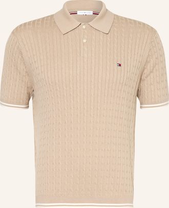 Tommy Hilfiger Strick-Poloshirt beige