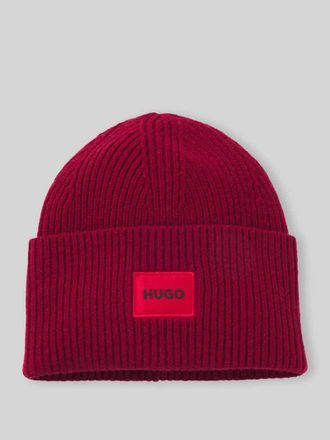 HUGO BOSS M&uuml;tze mit kontrastierendem Logo-Patch