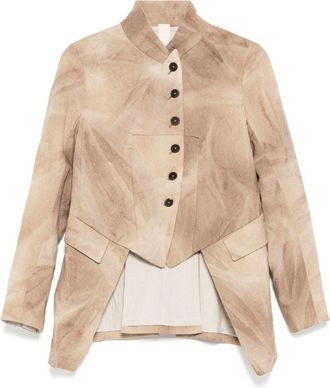 Forme Dexpression blazer à effet usé - Marron