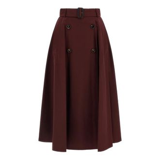 Burberry Midi Skirts - - Skirts - Damen - Rot - 2XS