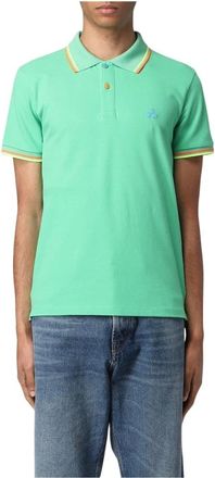 Peuterey Homme, Tops, Vert, Taille: S Polo &agrave; Manches Courtes
