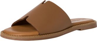 Tamaris Damen Mules Pantoletten Leder Sommer; COGNAC/braun; 37 EU