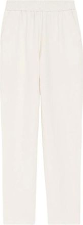 Ami Femme, Pantalons, Beige, Taille: 40 FR Pantalon Sport Cintura Elastica