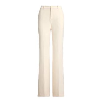 Ralph Lauren Gewebte- gerade Hose City Crepe - - Trousers - Damen - Beige - S