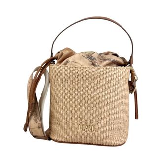 Alviero Martini 1A Classe Femme, Sacs, Beige, Taille: ONE Size Sunny Rafia Bucket Bag