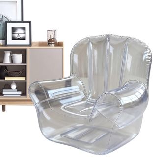 Generico Aufblasbarer Stuhl - Schlafsofa aus transparentem PVC | Aufblasbarer Stuhl f&uuml;r Erwachsene mit ergonomischem Design f&uuml;r Schlafzimmer, Balkon, Reisen am