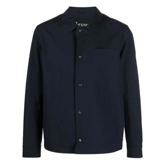 Herno Blaue Oxford Hemdjacke - - Jackets - Herren - Blau - 2XL
