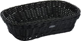 Westmark Mehrzweck-Korb, Geeignet für Hotel und Gastronomie, Eckig, ca. 26,5 x 19 x 7 cm, Synthetikfaser, Saleen Edition, Coolorista, Schwarz, 02036119101