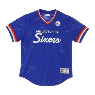 Mitchell & Ness NBA Special Script V-Ausschnitt Trikot - - Sport - Herren - Blau - S