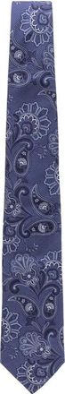 Etro Homme, Accessoires, Bleu, Taille: ONE Size Long Silk Tie