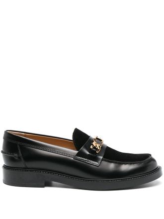Tod's mocassins en cuir &agrave; boucles - Noir