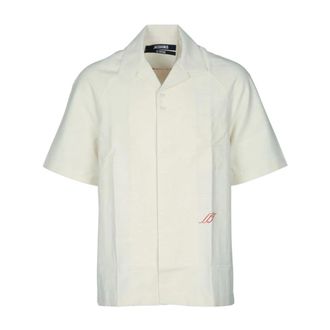 Jacquemus Homme, Chemises, Blanc, Taille: S La Chemise Romarin MC