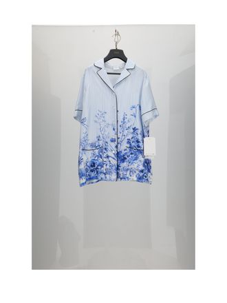 Dior Womens Jacket Blue Silk