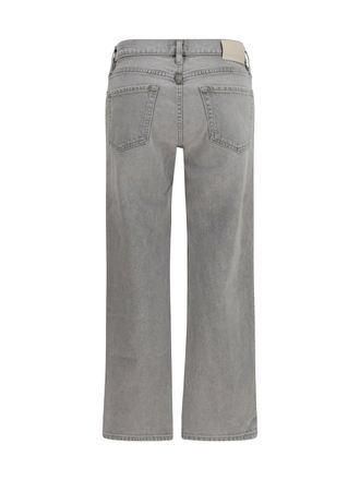 Citizens Of Humanity Womens Jeans Vintage Straight-Leg Quartz Grey Cotton