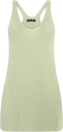 Fabiana Filippi Femme, Robes, Vert, Taille: 36 FR Robe Courte Sans Manches