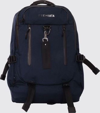Premiata Ventura Rucksack aus Nylon von mit Ledereins&auml;tzen und Laptopfach