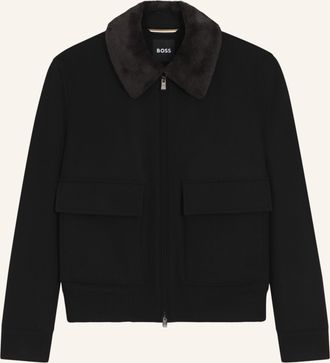 HUGO BOSS Klassischer Mantel H-Charly-251 Regular Fit schwarz