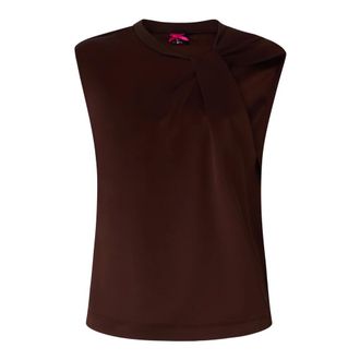 Pinko Pinko, Femme, Tops, Rouge, Taille: 38 FR Top sans manches