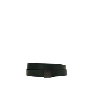 Emporio Armani Homme, Accessoires, Bleu, Taille: ONE Size Ceinture en cuir élégante pour un usage quotidien