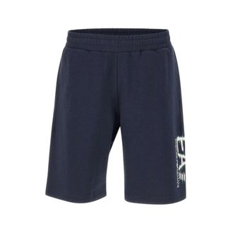 Emporio Armani Bermuda aus Jersey - - Shorts - Herren - Blau - XS