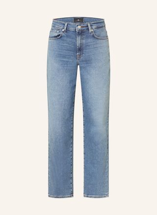 7 For All Mankind Straight Jeans Stovepipe blau