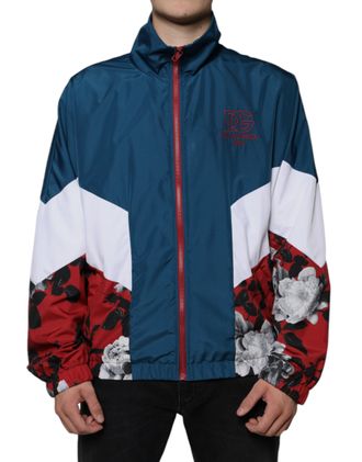 Dolce & Gabbana Mens Multicolor Polyester Full Zip Jacket Nylon Clothing