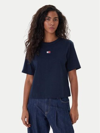 Tommy Jeans T-Shirt Badge DW0DW22202 Dunkelblau Boxy Fit
