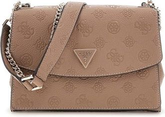 Guess sac à épaule bandoulière Cresidia II Convertible Xbody Flap Bag Dark Taupe Logo