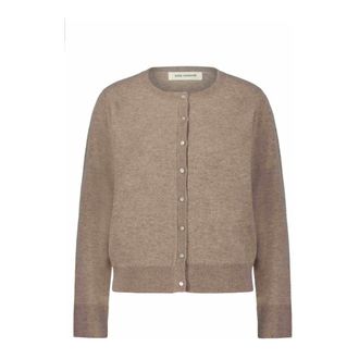 Sofie Schnoor Brauner Melange Cardigan mit Kn&ouml;pfen - - Knitwear - Damen - Braun - M