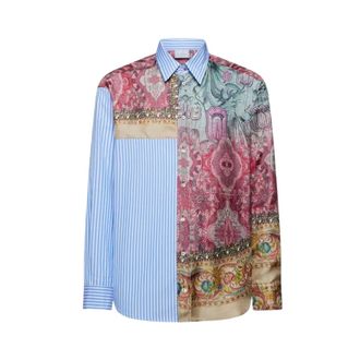 Pierre-Louis Mascia Femme, Blouses et Chemises, Multicolore, Taille: 36 FR Alokam Chemise &agrave; manches longues