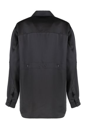 Moncler Womens Shirt Technical Fabric Black Polyester