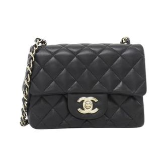 Chanel Pre-owned Lammfell Umh&auml;ngetasche - - Pre-owned - Damen - Schwarzk - ONE SIZE