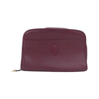 Cartier Pre-owned Vintage Leather Pouch - Femme - Pre-owned - Rouge - Taille: ONE Size