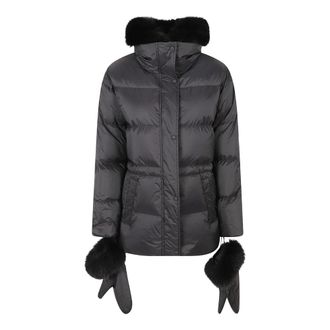 Yves Salomon Doudoune 72cm - - Jackets - Damen - Schwarzk - S