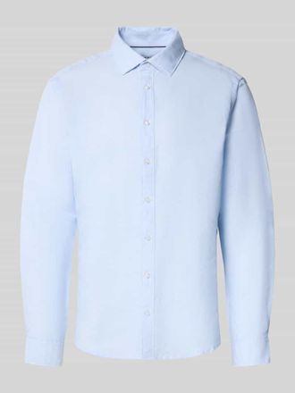 Jake*s Regular Fit Freizeithemd aus Leinen-Mix