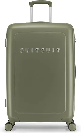 SuitSuit Koffer Gro&szlig; 76 cm - Hartschalen Reisekoffer mit Rollen - TSA-Schloss - 82 L - Natura Dark Olive