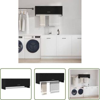 vidaXL Holzkleiderschrank - Kleiderschrank Schwarz Eichen-Optik 100 x 32,5 x 35 cm